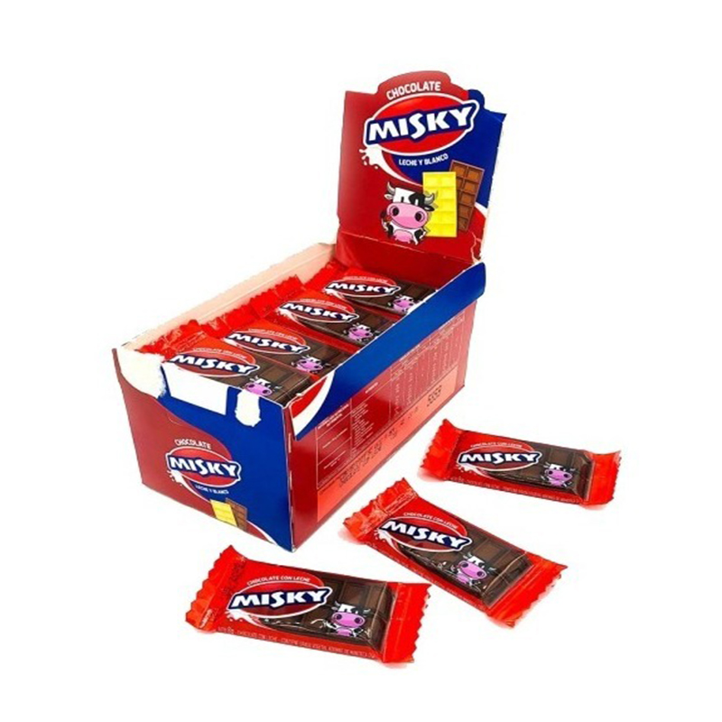 CHOCOLATIN MISKY SABOR LECHE 20 UNI X 8G. (1708) - Gonic