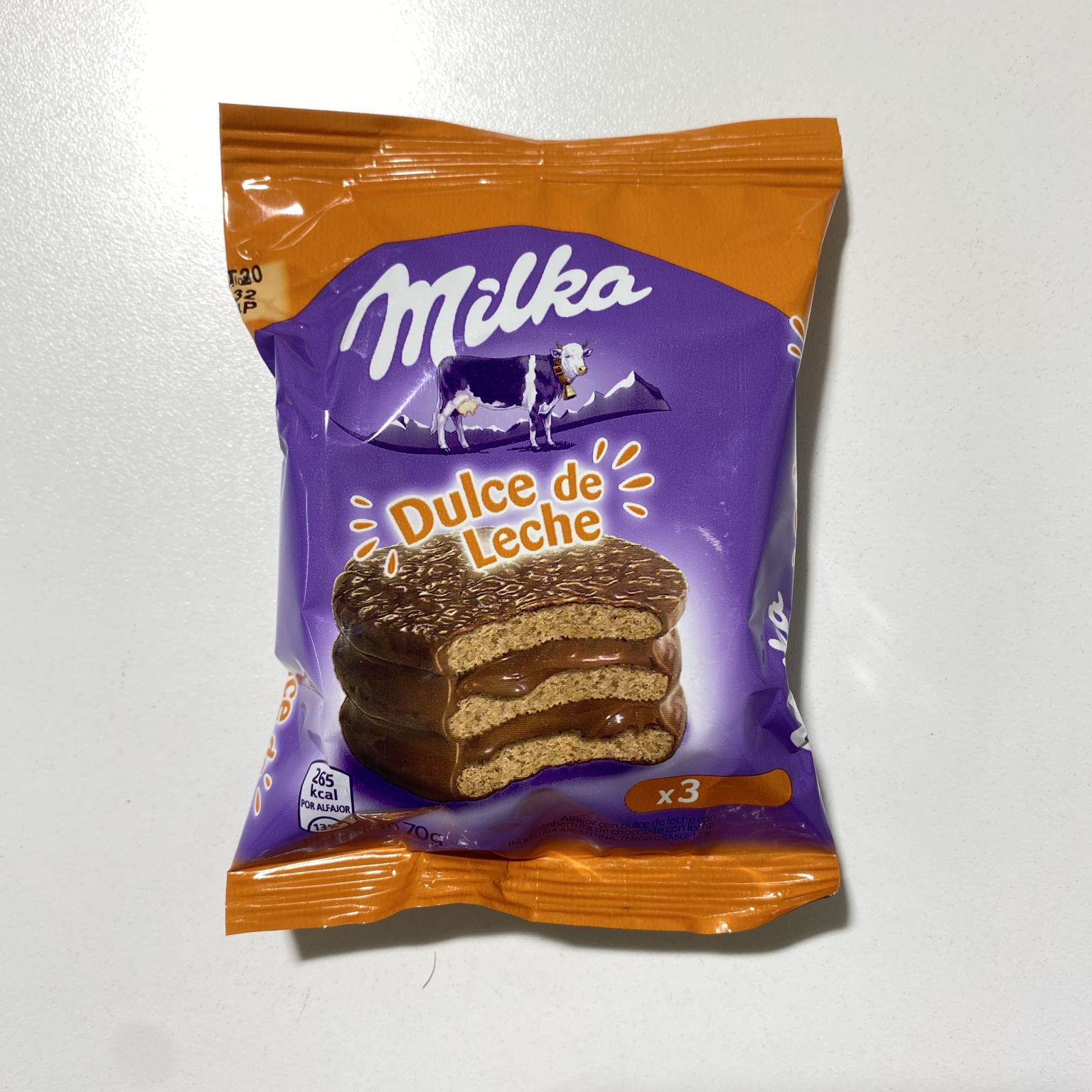 ALFAJOR MILKA DULCE DE LECHE X 70G TRIPLE. (1665) - Gonic