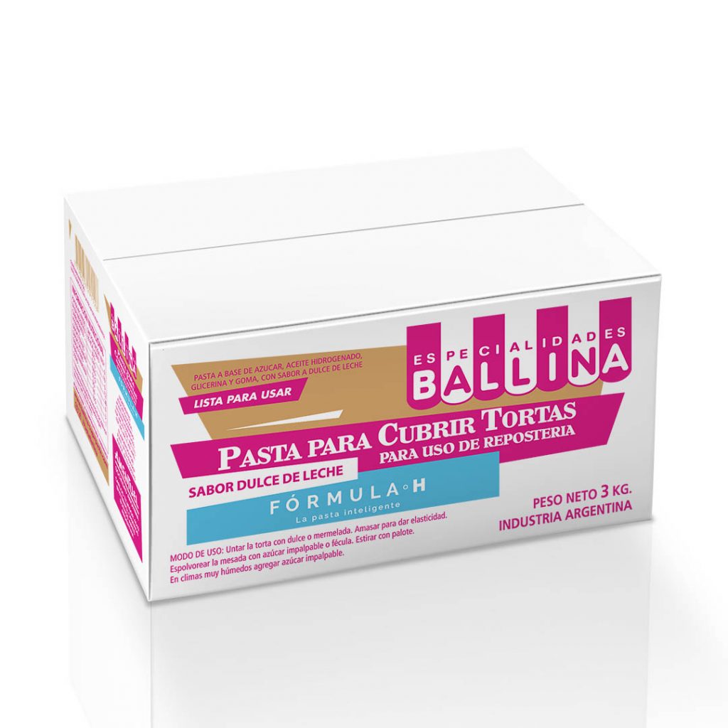PASTA BALLINA P/ CUBRIR TORTA FORMULA H X 3KG. (1556) - Gonic
