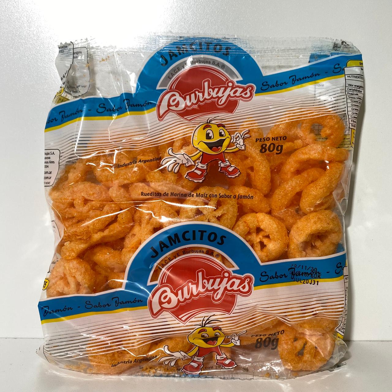 JAMCITOS SABOR JAMON BURBUJAS X 80G. - Gonic