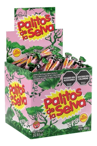 CARAMELO MASTICABLE PALITOS DE LA SELVA X 480GR. TUTTI FRUTTI - Gonic